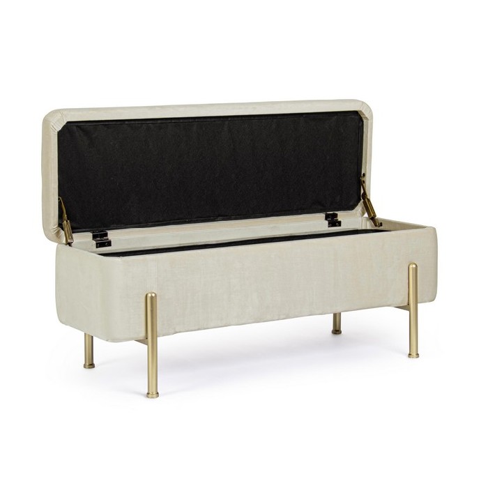 Irina Natural 2 Seat Bench With Storage Seating Accents Living - The Atrium