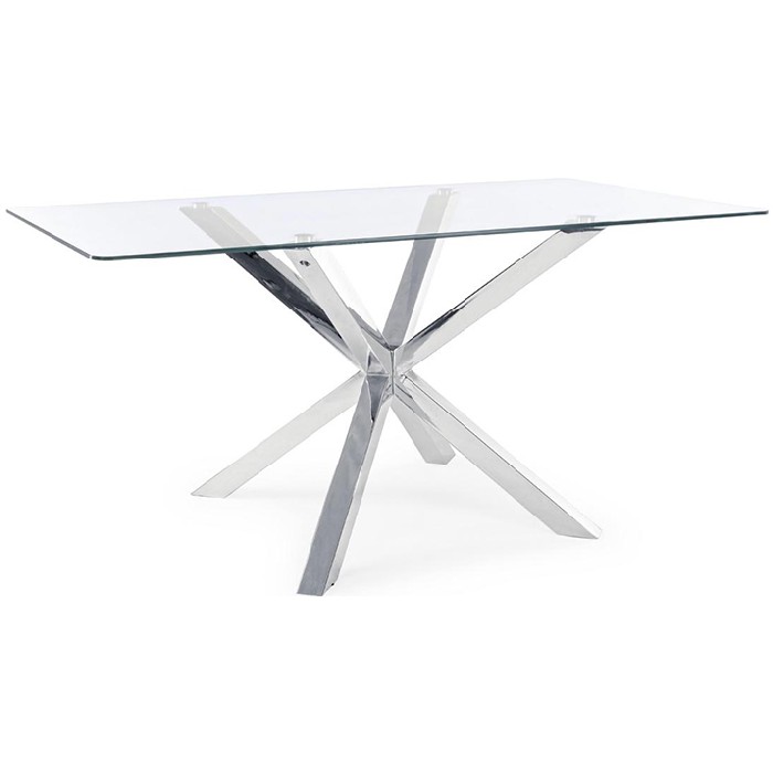 May Rectangular Table Steel Legs Dining Tables Dining - The Atrium