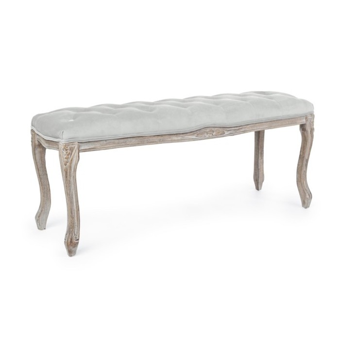 Mathilde Grey Bench Seating Accents Living - The Atrium