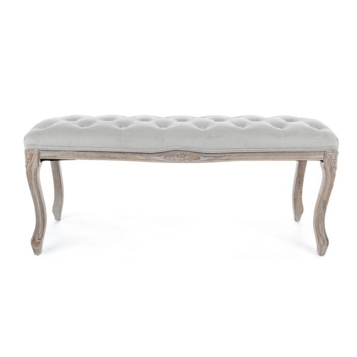 Mathilde Grey Bench Seating Accents Living - The Atrium
