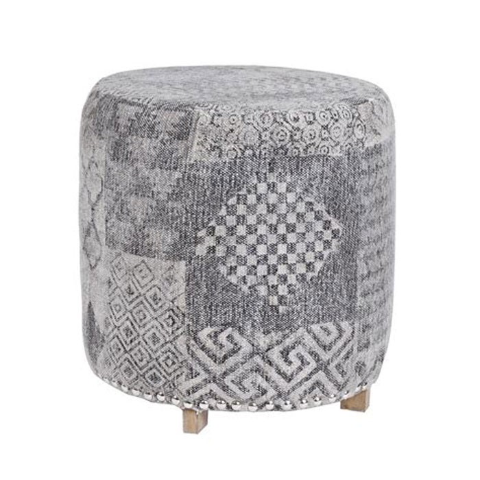 Vivienne Round Pouf Seating Accents Living - The Atrium