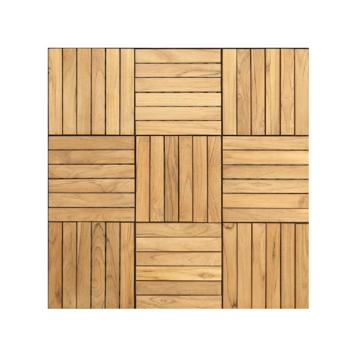 Teak Deck Tiles 30X30 Clip On 4Pcs Box Flooring Outdoor - The Atrium