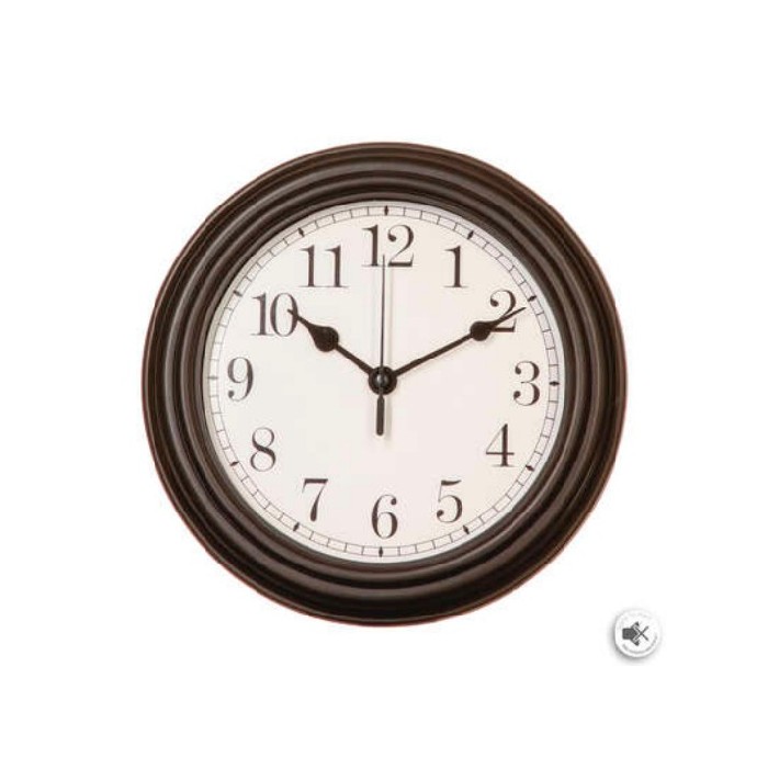 Plastic Clock With Moulding 2 Assorted Colours Clocks Home Decor - The ...