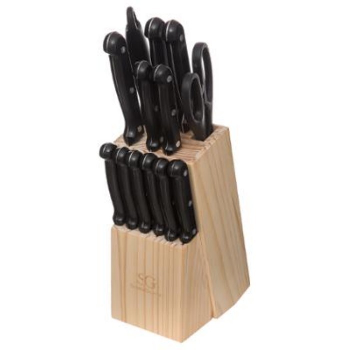 Five Simply Smart 11 Knives Stand Sharp Sciss Utensils Kitchenware ...