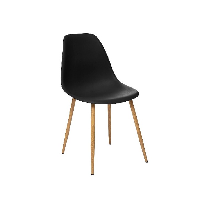 Atmosphera Taho Chair With Metal Legs And Black Pp Shell Dining Chairs ...