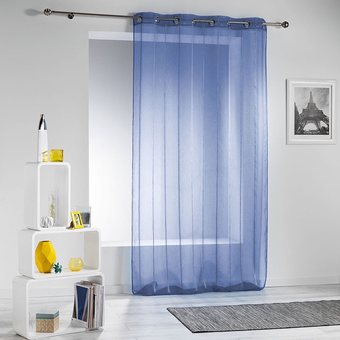 net-curtain-with-eyelets-azure-blue | curtains | home-decor | The Atrium