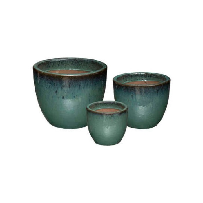 Set Of 3 Ceramic Pots D38 Deco Home Decor - The Atrium