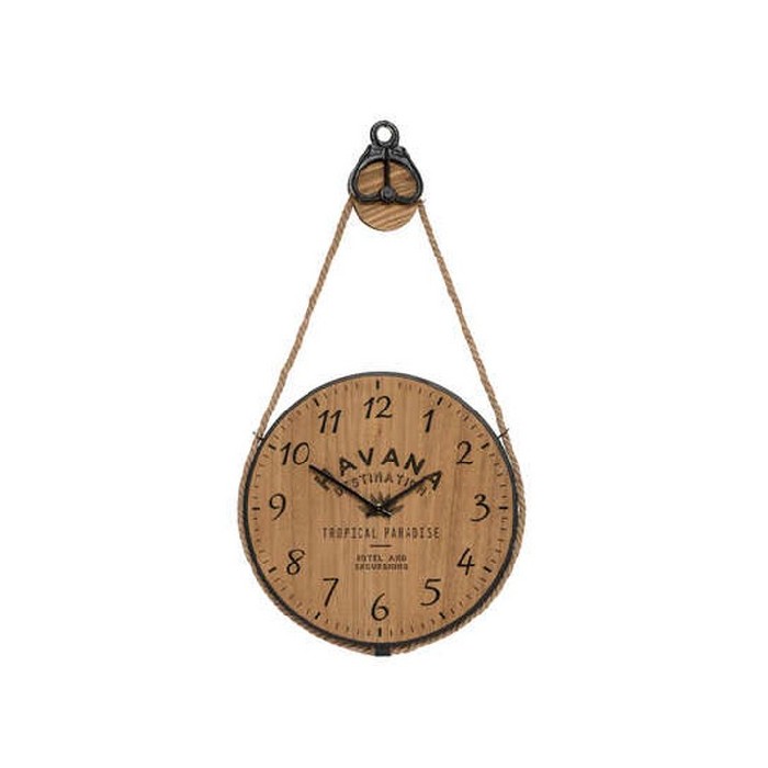 Pulley Mdfmet Clock Cuba D40 Clocks Home Decor - The Atrium