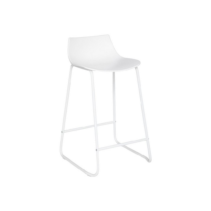 Otac Counter Stool With Tubular Metal Frame And White Pp Seat Dining ...