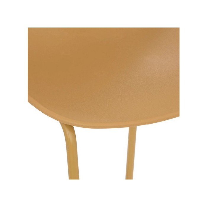 Otac Counter Stool With Tubular Metal Frame And Ocher Yellow Pp Seat ...