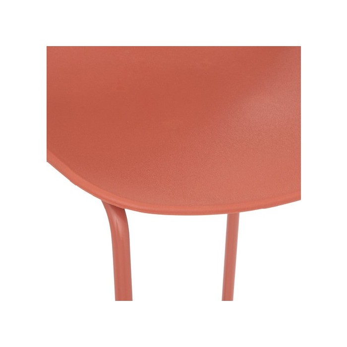 Otac Counter Stool With Tubular Metal Frame And Terracotta Pp Seat ...