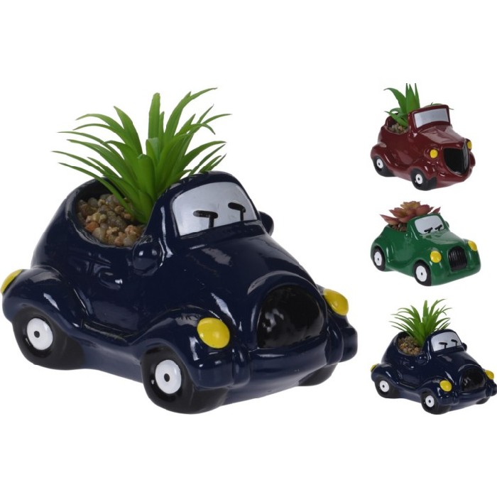 Plant In Pot 3Ass Car Pots Planters Troughs Gardening - The Atrium