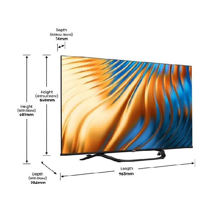 Hisense 43 Inch Tv Ultra Hd 4K Smart Tv 43A69h Televisions Electronics ...