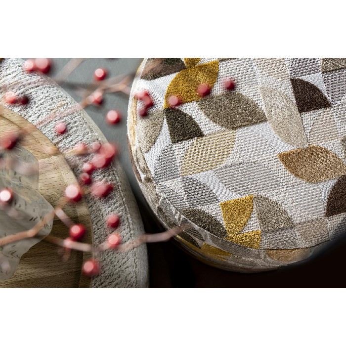 Coco Maison Beautique Elite Pouf Cream Seating Accents Living - The Atrium