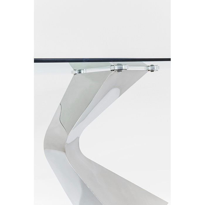 Kare Kare Table Gloria Chrome 200X100cm Dining Tables Dining - The Atrium
