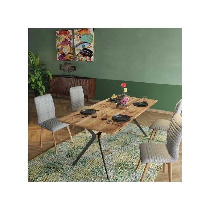 Kare Table Downtown Oak 180X90cm Dining Tables Dining - The Atrium