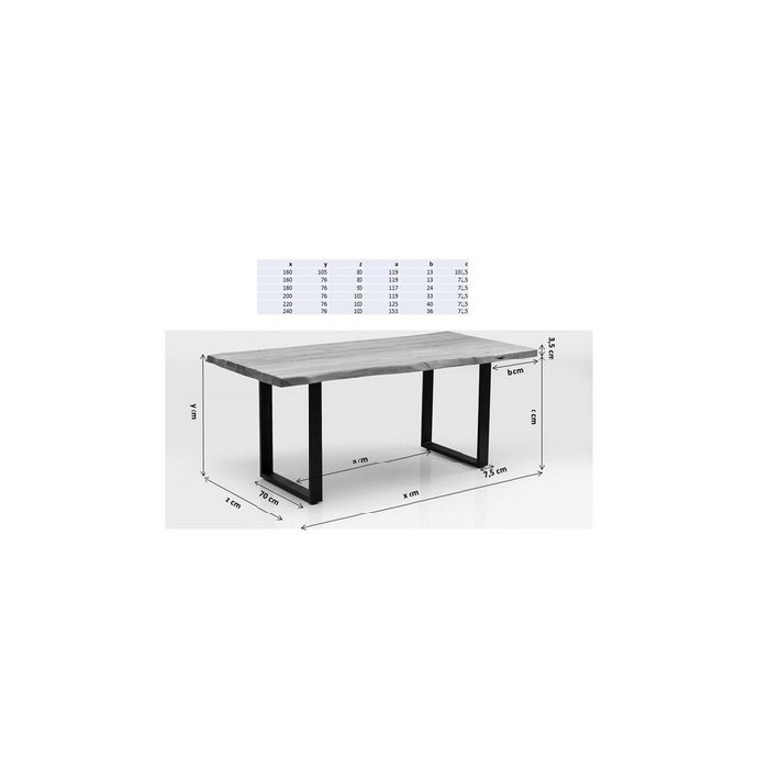 Kare Table Harmony Black 160X80 Dining Tables Dining - The Atrium