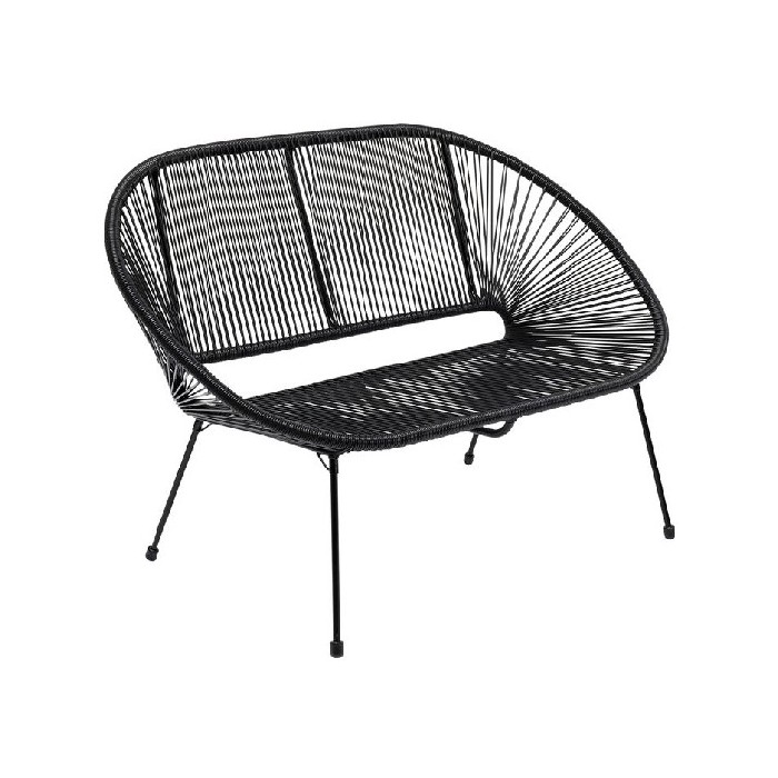 Kare Bench Acapulco Black Chairs Outdoor - The Atrium