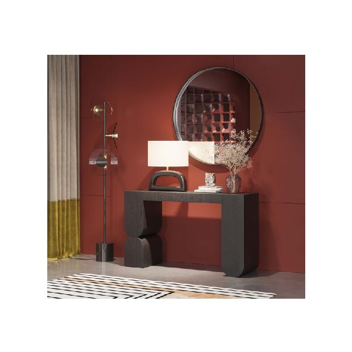Kare Console Curve Black 120 X 76Cm Console Tables Living - The Atrium