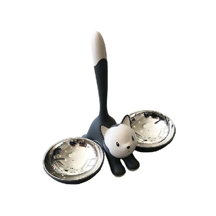 Alessi Tigrito Cat Bowl Grey Pet Care Accessories Household Goods - The ...