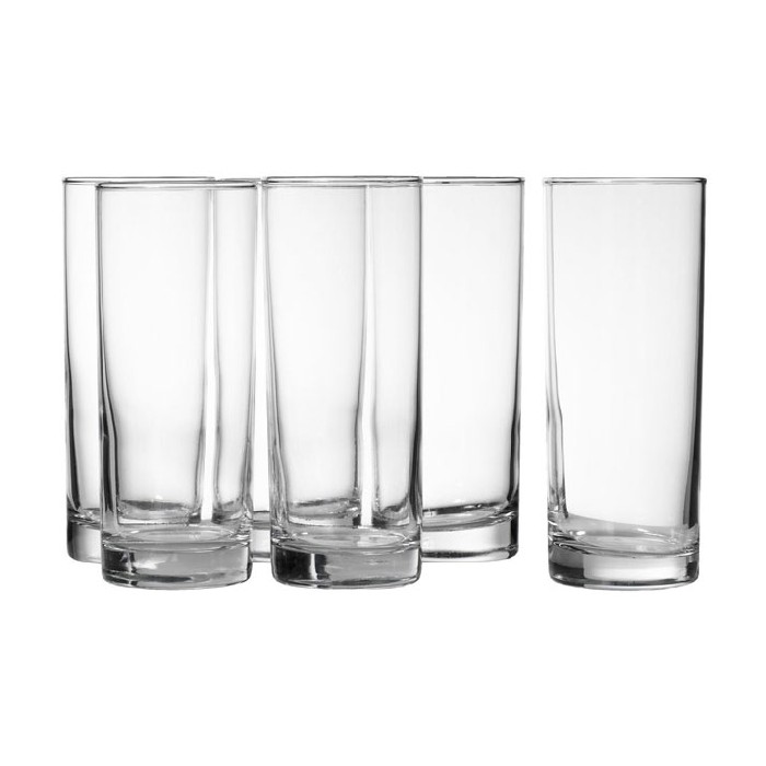 Lav Long Drink Glass Liberty Set Of 6 Glassware Tableware - The Atrium