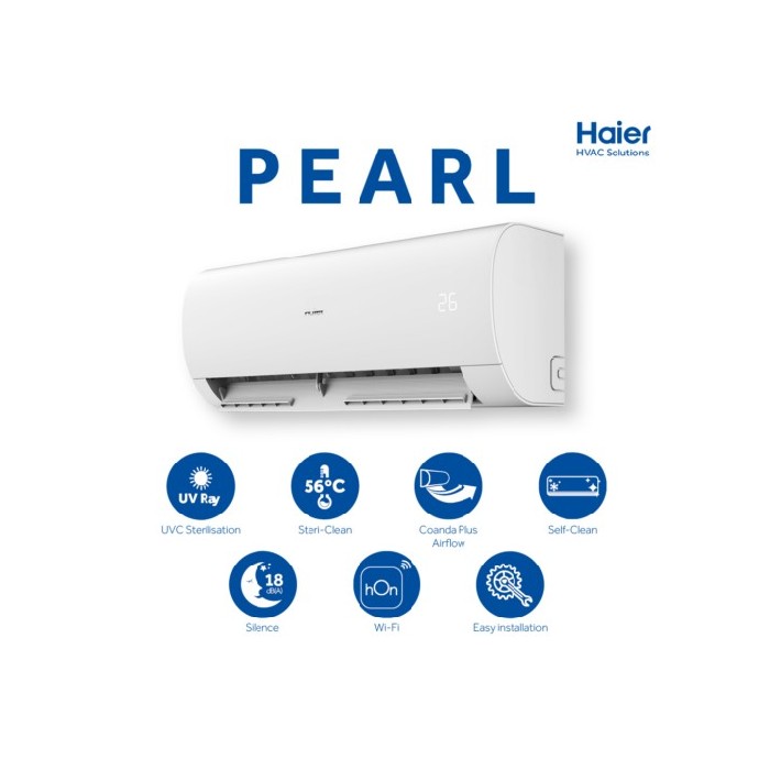Haier Pearl Air Conditioner 18000 Btu A Wi Fi Smart Control Cooling ...