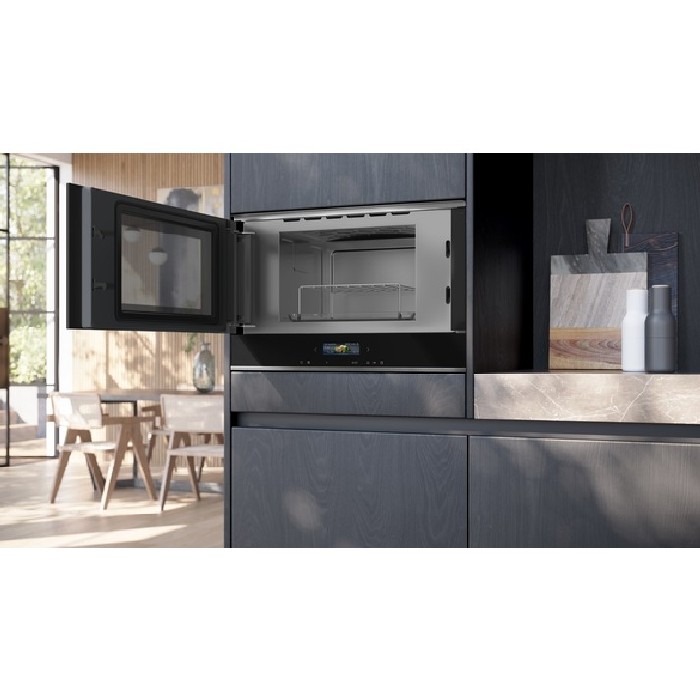 Siemens Iq700 Built In Microwave Black Left Hinge Microwave Ovens White ...