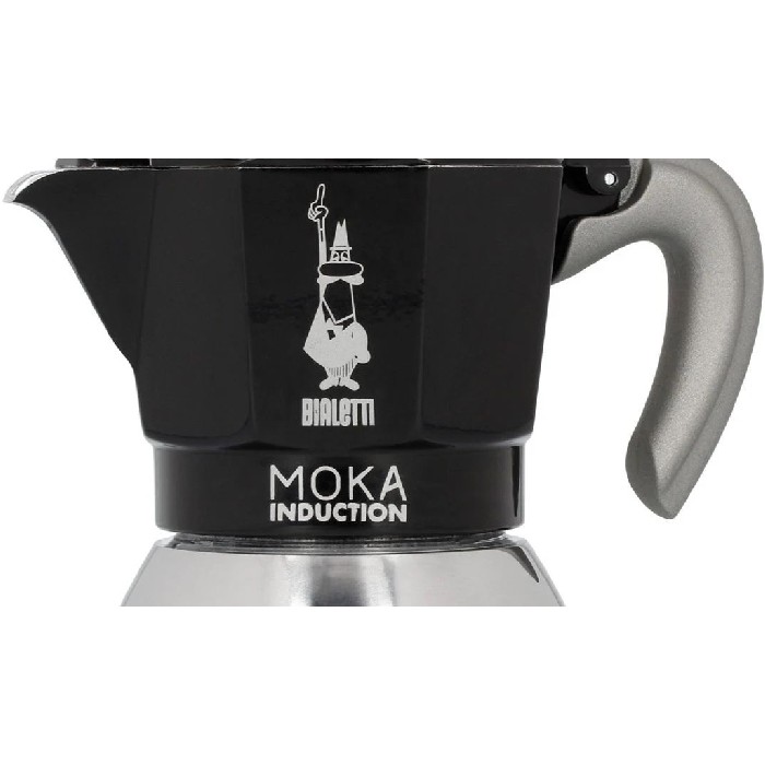 Bialetti Moka Induction 2 Cup 80Ml Black Tea Coffee Accessories ...