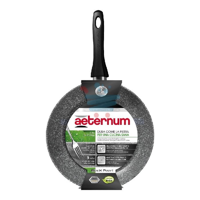 Bialetti Black Pearl Frying Pan 30Cm Cookware Household Goods - The Atrium