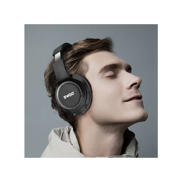 Bwoo Bluetooth 50 Noise Cancelling Wireless Headset Headphones Ear Pods ...
