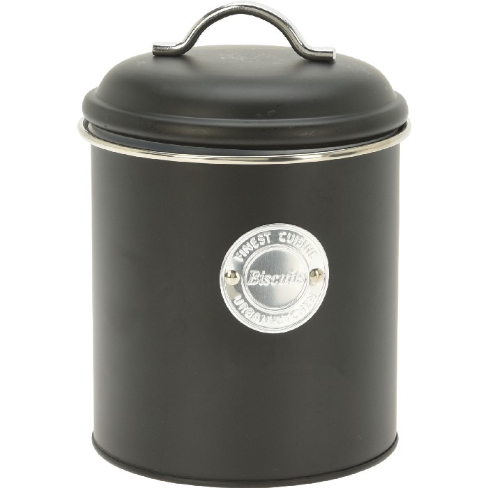 Storage Canister Black Food Storage Kitchenware - The Atrium