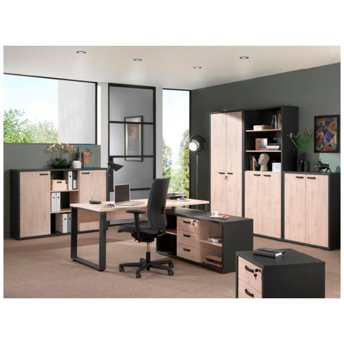 Capo Desk 200X80 Blackchestnut Office Desks Office - The Atrium