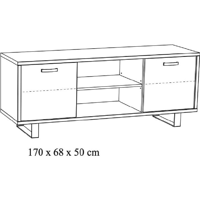 Como Tv Table Finished In Golden Oak Tv Tables Living - The Atrium