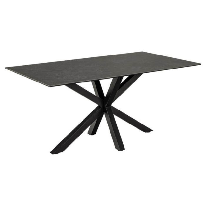 Heaven Dining Table 160X90 Ceramic Black Top Dining Tables Dining - The ...