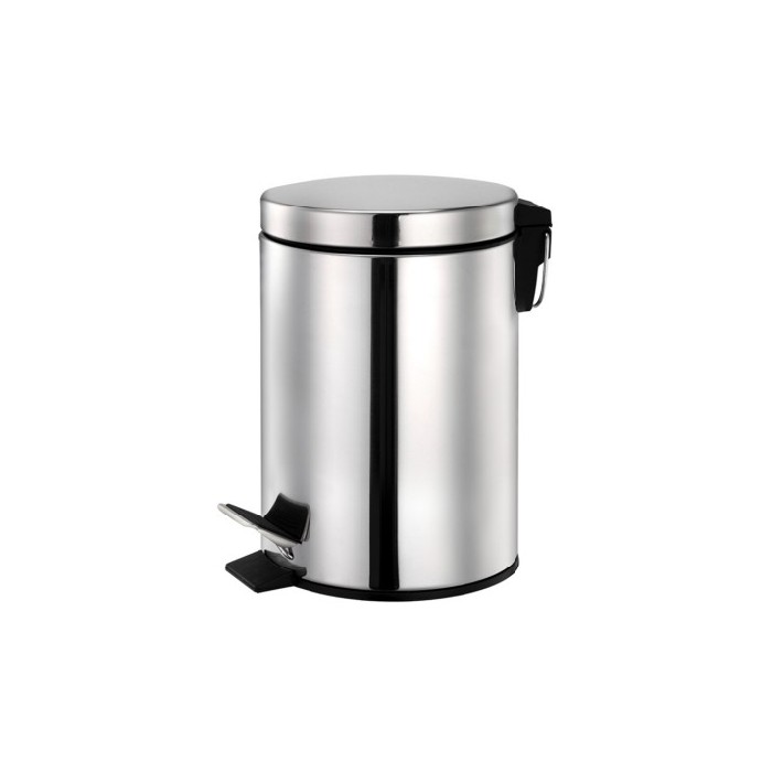 Stainless Steel Waste Bin 5 Liter With Pedal Bins Liners Household ...