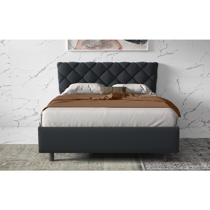 Boss Storage Bed For 160X200 Mattress Upholstered In Anthracite Storage ...