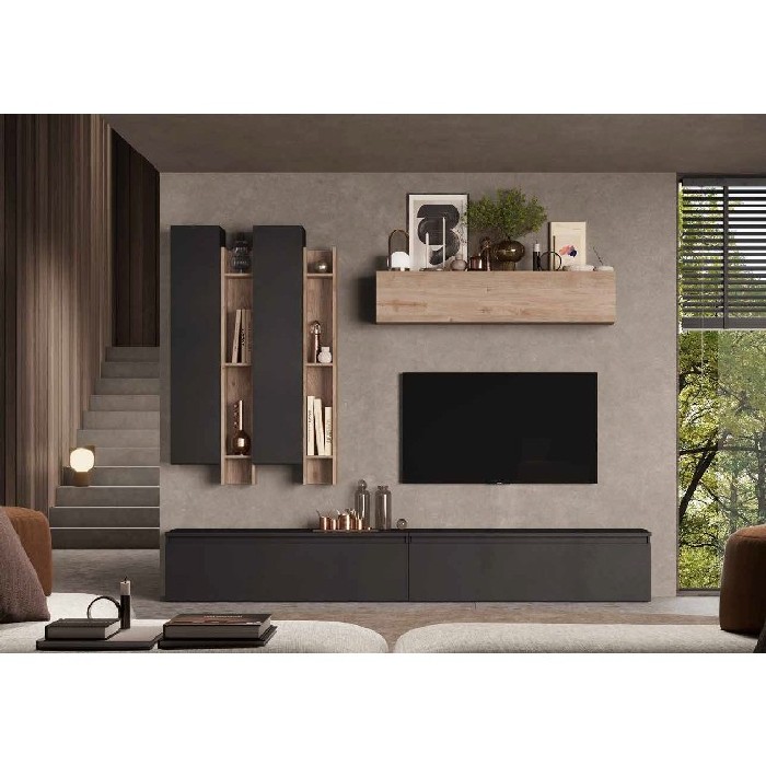 Infinity 20 Wall System Comp_04 Finished In Lava And Cadiz Oak Wall ...