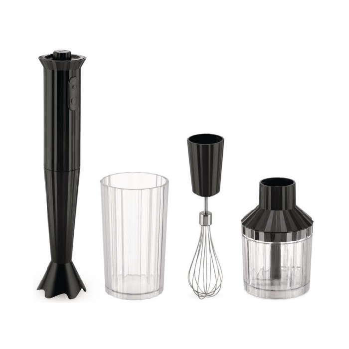 Alessi Plisse' Hand Mixer Set Black Mixers Choppers Small Appliances ...