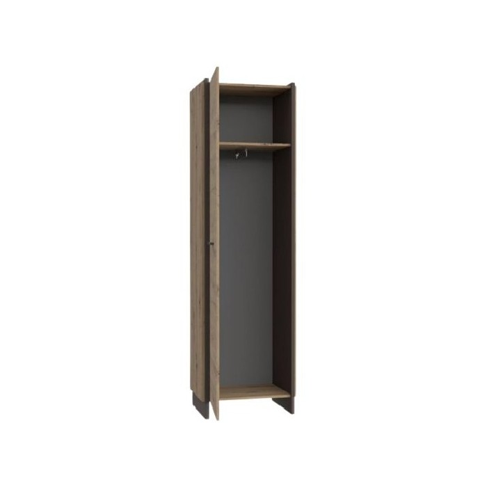 Flash Wardrobe With 1 Door In Artisan Oak Grey Loose Furniture Home ...