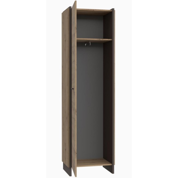 Flash Wardrobe With 1 Door In Artisan Oak Grey Loose Furniture Home ...