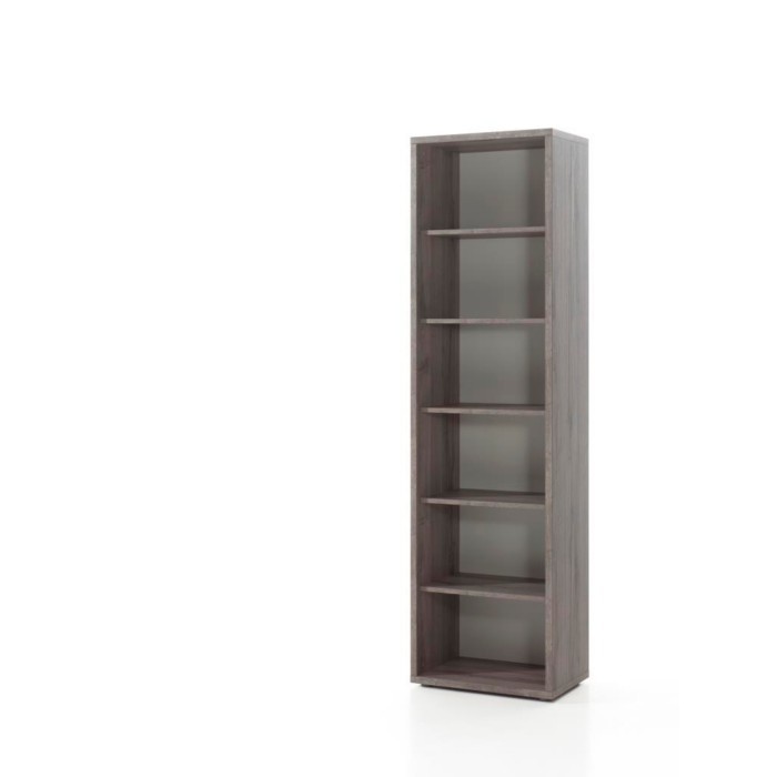 Pronto Tall Open Shelf 60W216h Sherman Grey Bookcases Cabinets Office ...