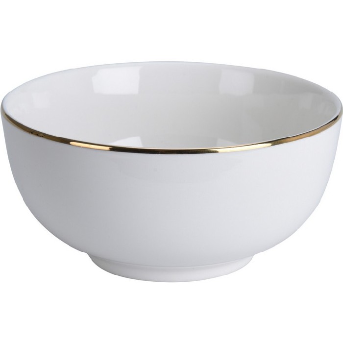 Porcelain Bowl With Golden Rim 13Cm Plates Bowls Tableware - The Atrium