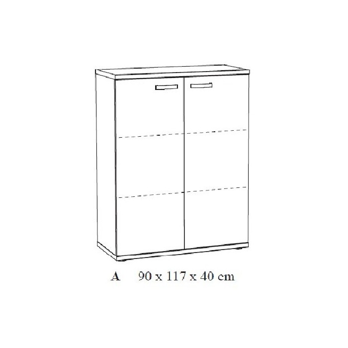 Rio Low Cabinet With 2 Doors Finished In Spring Oak Bookcases Cabinets ...