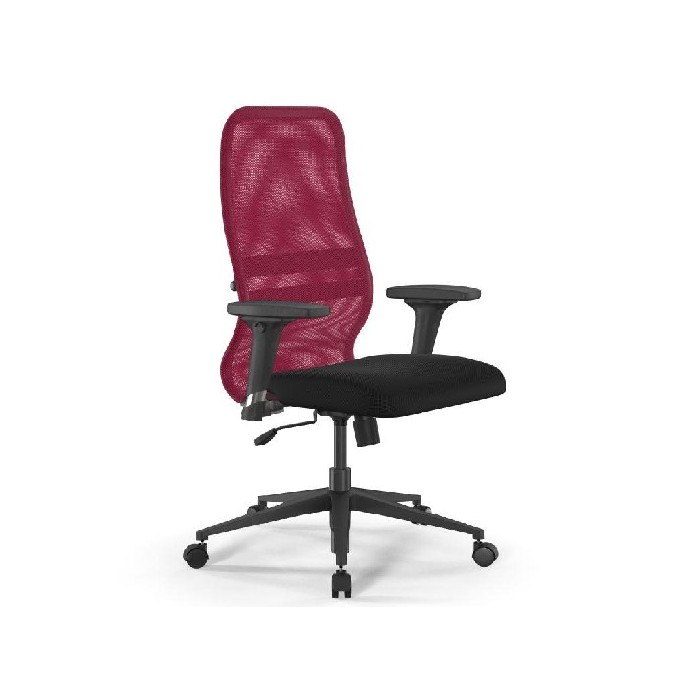Ergolife Sit8 Low Back Office Chair 2D Arms Mesh Red Office Chairs ...