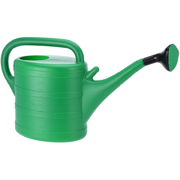 Watering Can 10Ltr Green Watering Irrigation Gardening - The Atrium