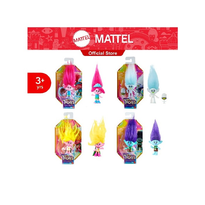 Mattel Toys Trolls 3 Band Together Viva Small 13Cm Doll 4 Assorted Toys ...