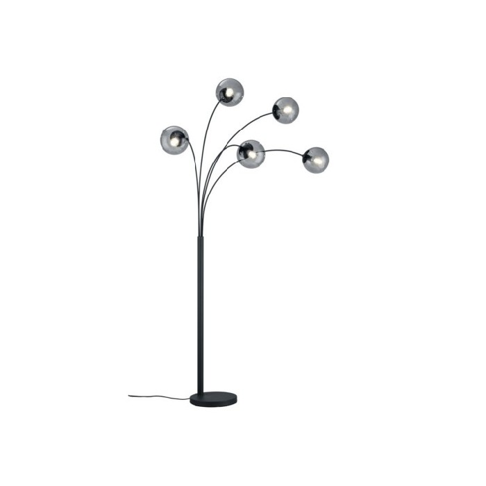 Trio Floor Lamp Balini 5Xe14 Anthsmoked Glass Floor Lamps Lighting ...