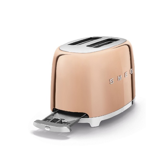Smeg Toaster 2 Slice Rosegold Tsf01rgeu Toasters Small Appliances - The ...