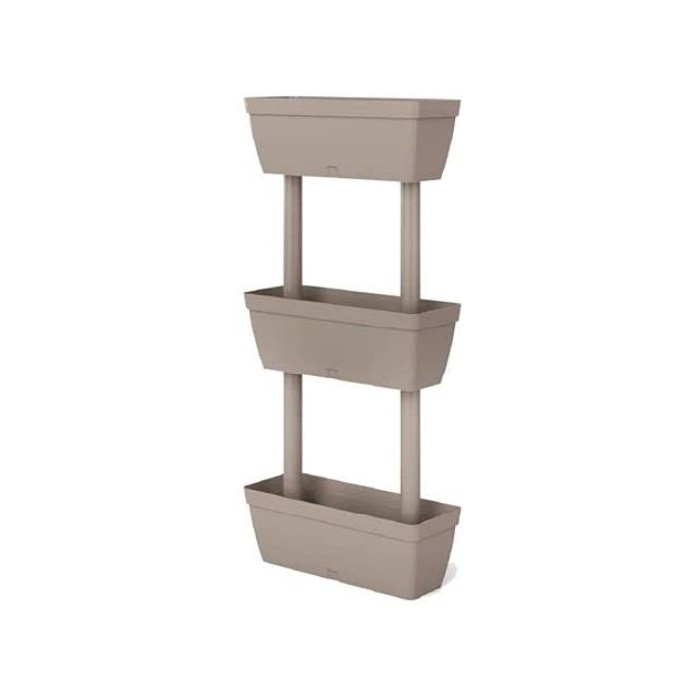 Plastic Vertical 3 Tier Plant Pots Planters Troughs Gardening - The Atrium