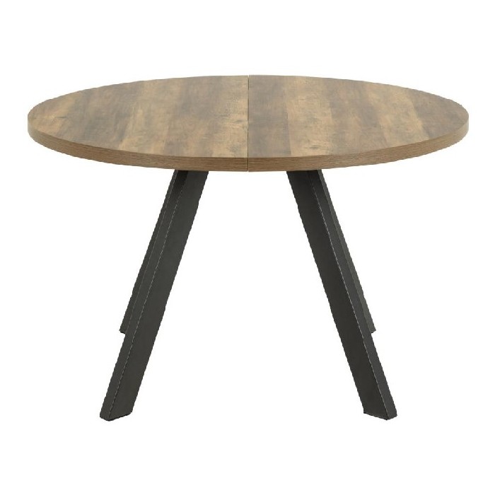 Zalida Round Extendible Dining Table 120 210Cm Blackoak Dining Tables ...